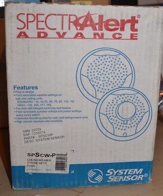 Fire Alarms - System Sensor Speaker/Strobe