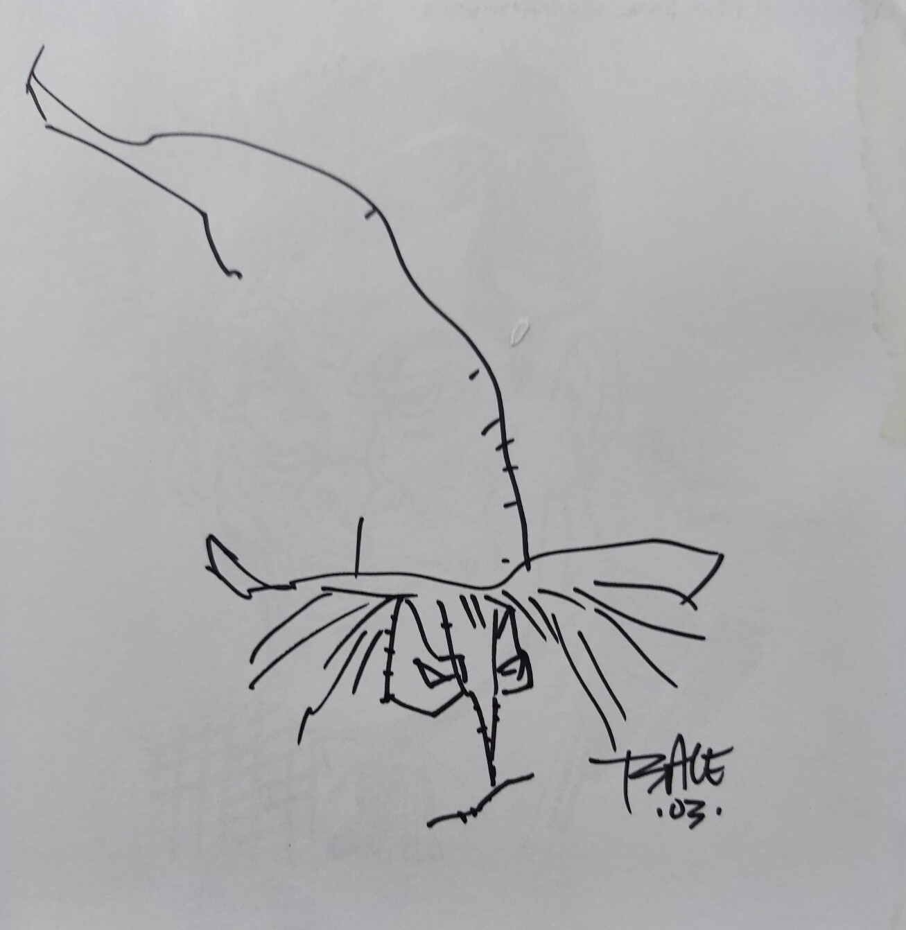 TIM SALE BATMAN SCARECROW head sketch Original Art 2003 | eBay