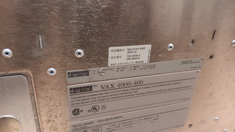 Digital Equipment Corporation (DEC) VAX4000-400 Minicomputer | eBay