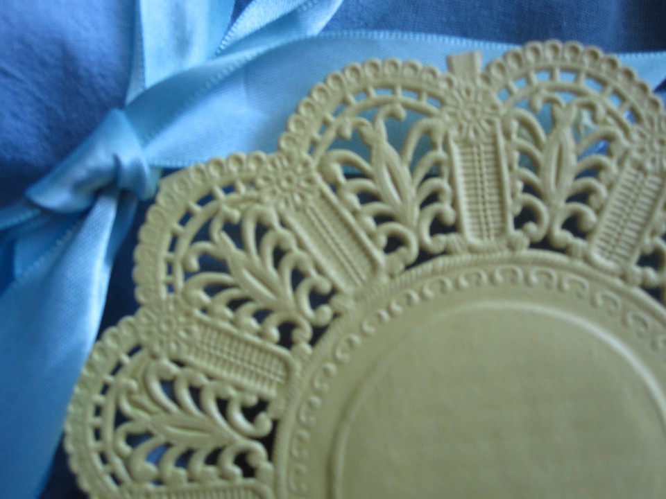 6 pcs 5" INCH ROUND YELLOW ROUND PAPER DELICATE LACE PAPER DOILIES | eBay