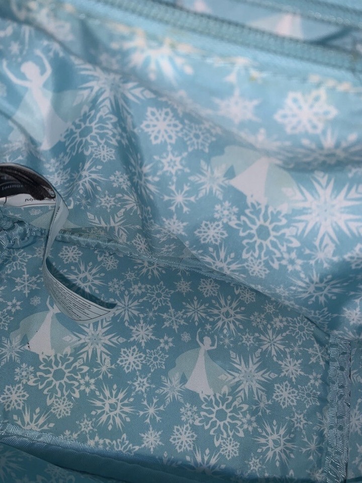 Disney Loungefly Elsa Frozen Mini Backpack with Matching Blue Sequin ...