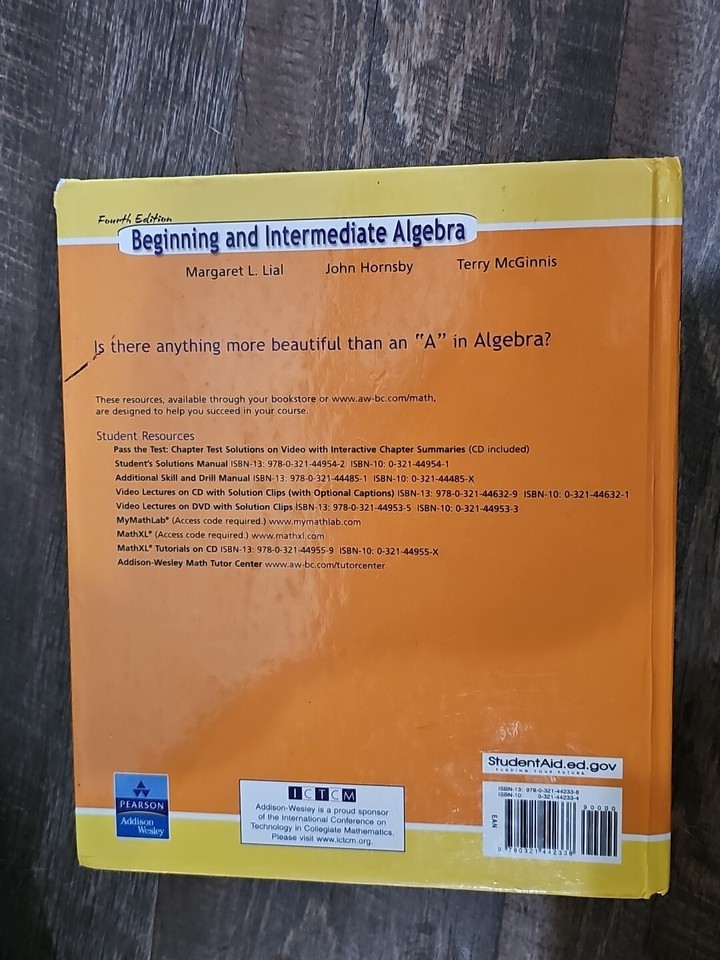 Lial Developmental Mathematics Ser.: Beginning and Intermediate Algebra ...