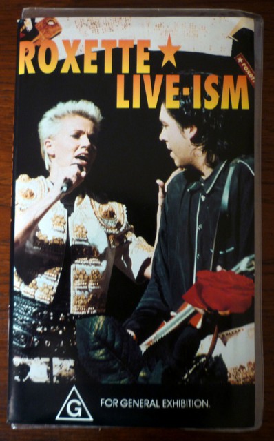 Roxette VHS 1992 Live-ism EMI Music Group Aus Small Soft Case Release ...