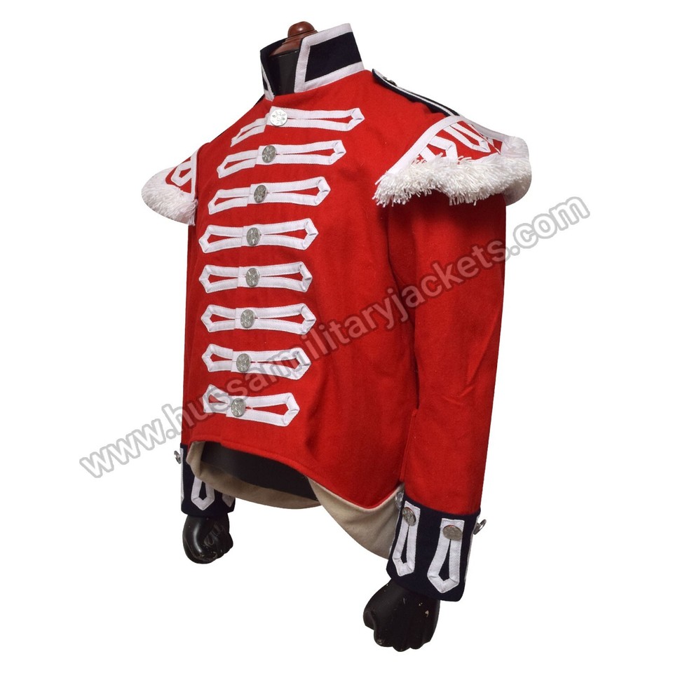 1812 42nd Reg. Black Watch infantry Jacket D-Blue Cuffs/Collar Red Size ...