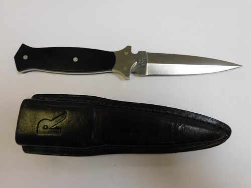 Rigid USA R60 "Amigo" Black Micarta Stiletto Dagger Boot Knife | eBay
