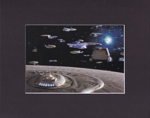 8x10 Matted Print Picture Star Trek Next Generation Parallels Episode