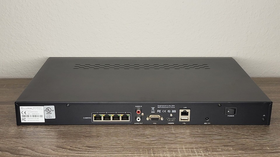 Luma Surveillance NVR (Camera DVR) LUM-310-NVR-4CH-0T - Complete in Box ...