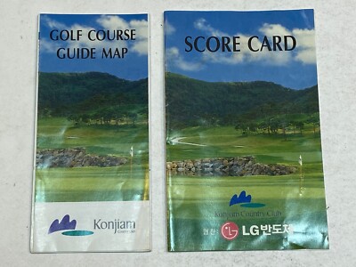 Konjiam Country Club South Korea Golf Course Scorecard Guide Map Lot ...