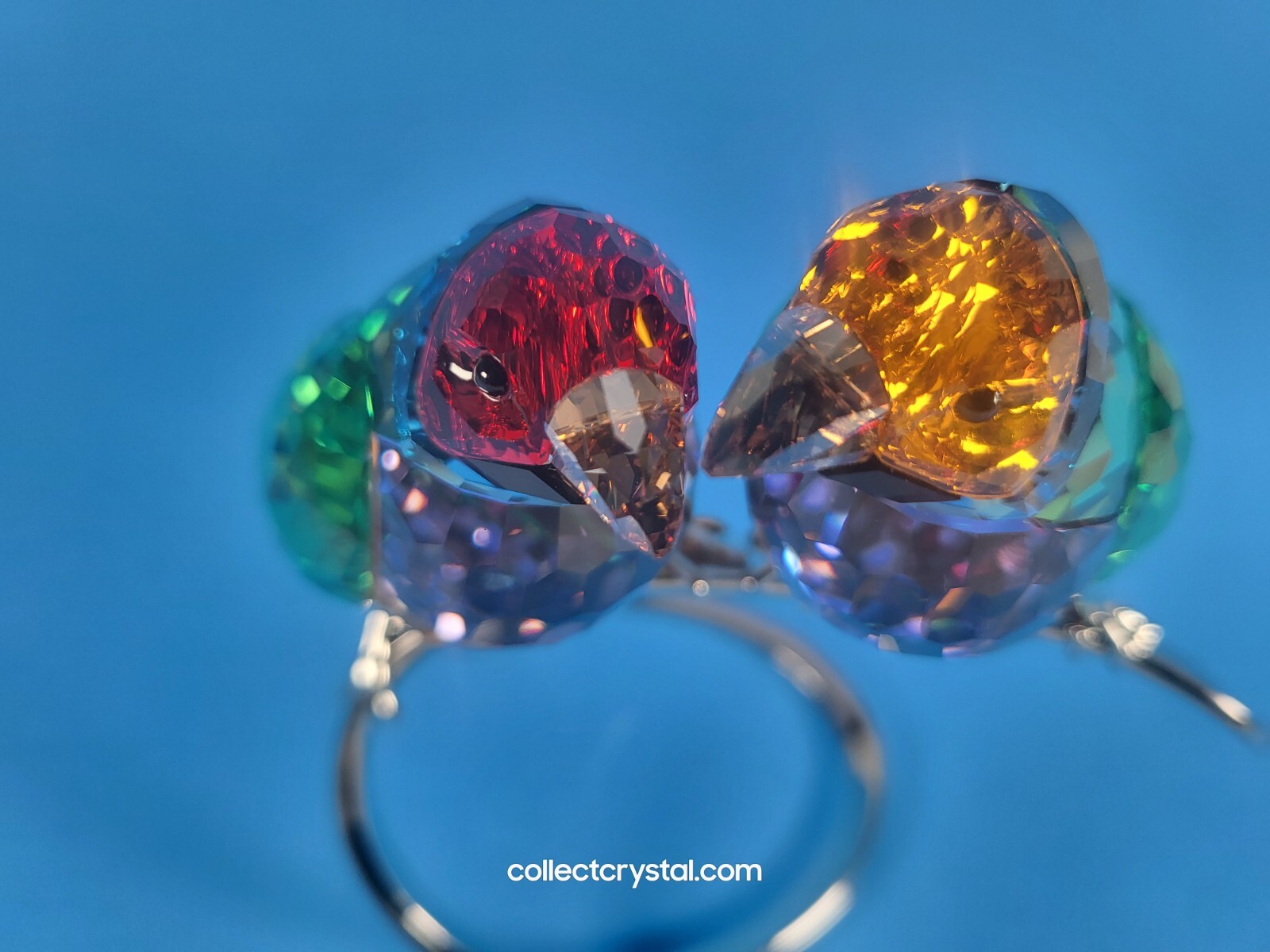 Swarovski Crystal PERIDOT Gouldian Finches Birds # 1141675 | eBay