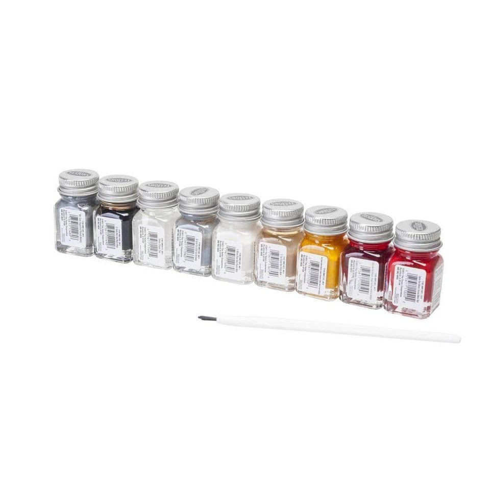 Testors Decorative Enamel Paint Set 8-Color Automotive Detail 0.25 oz ...