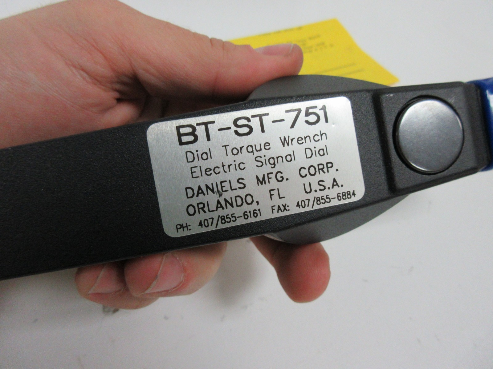 DANIELS MANUFACTURING BT-ST-751 ELECTRIC SIGNAL DIAL TORQUE WRENCH & BT ...
