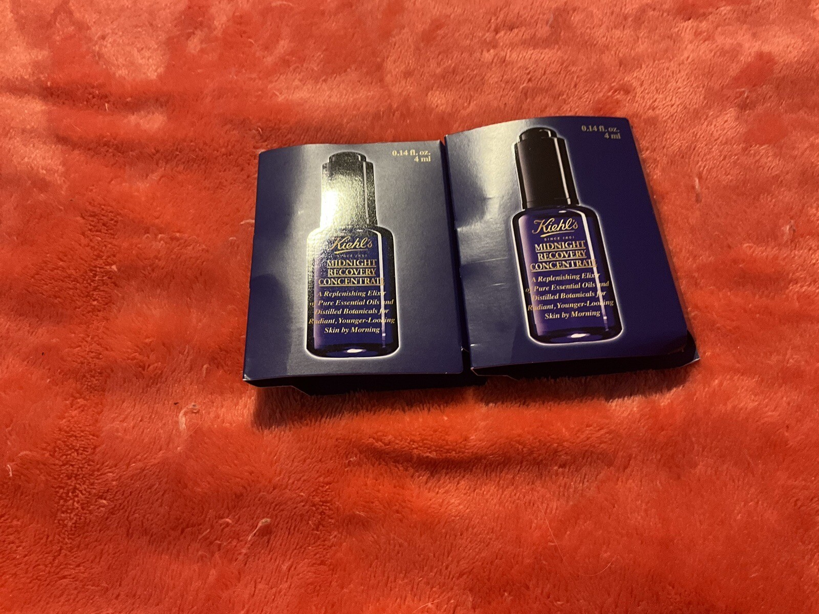2xKIEHL'S Midnight Recovery Concentrate Oil ~ .14 fl oz / 4 ml/each ...