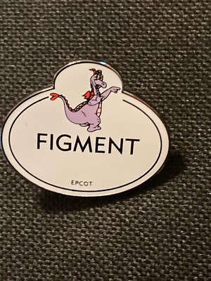 DISNEY WDW CAST EXCLUSIVE FIGMENT EPCOT NAMETAG PIN | eBay