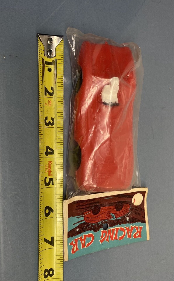 Vintage plastic Toy Red Racing Car In Package | eBay