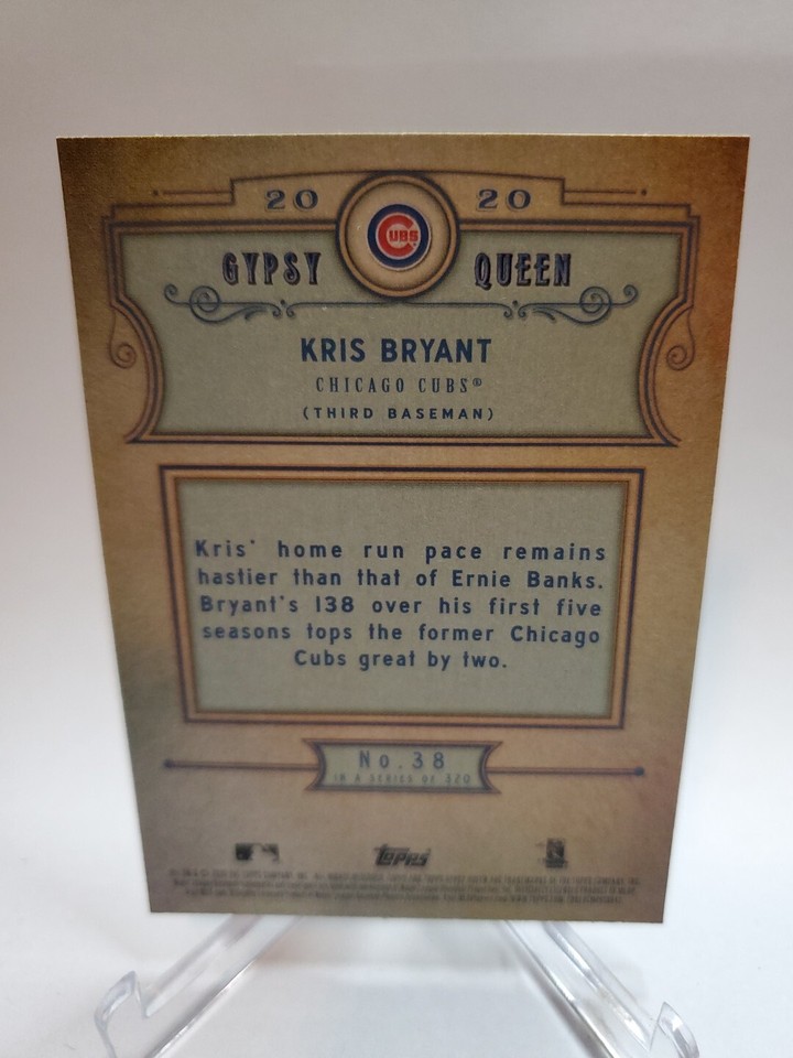 2020 Topps Gypsy Queen #38 Kris Bryant Green Chicago Cubs | eBay