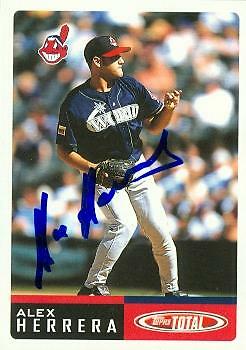 Alex Herrera autographed Baseball Card (Cleveland Indians) 2002 Topps ...