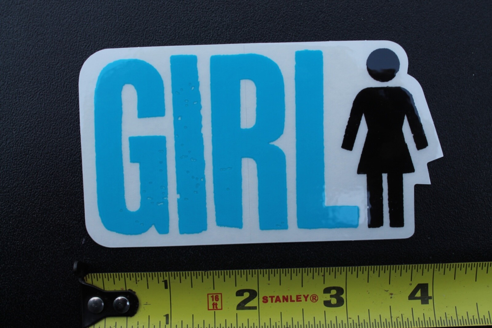 GIRL Chocolate Skateboards Clear Blue Black Original Z59B Skateboarding ...