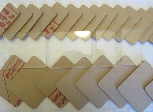 50pcs 1/8" Acrylic plexiglass square blanks sheets. Rounded corners. | eBay