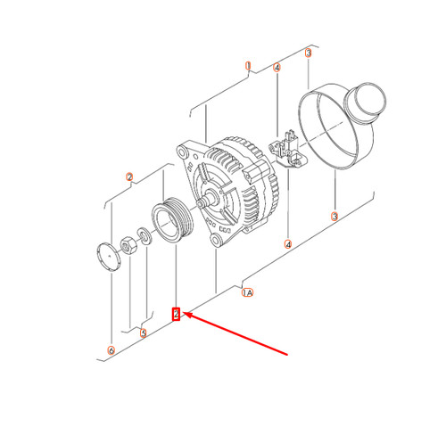 NEW AUDI A3 8P ALTERNATOR POLY V-BELT PULLEY 045903119A OEM | eBay