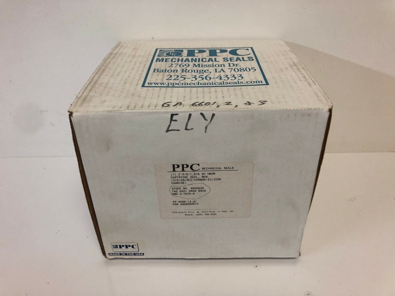 NEW IN BOX! PPC MECHANICAL SEALS 2-3/8/1.978 SH HB2M CARTRIDGE SEAL ...