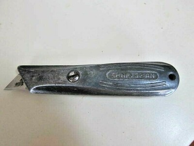 Rare 50's? VTG Craftsman Utility Razor Knife Box Cutter Aluminum Fixed ...