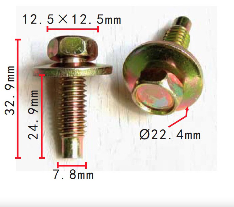 10pcs Hex Head Body Dog Point Bolt Fit FORD 384931-S36 by Autobahn88 ...