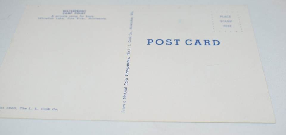 Waterfront Camp Foley Whitefish Lake Pine River Minnesota Postcard L.L ...