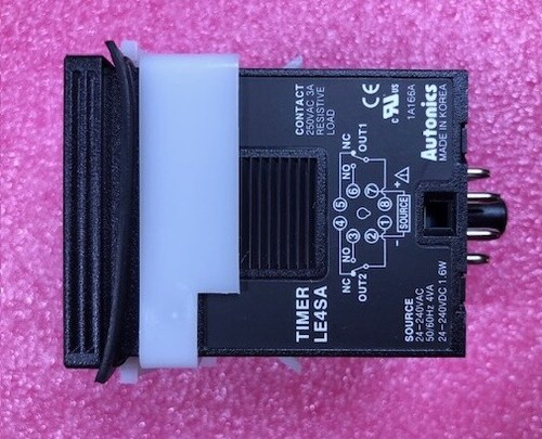 Autonics LE4SA Timer LCD Display, multi range, DPDT, 24-240VAC With ...