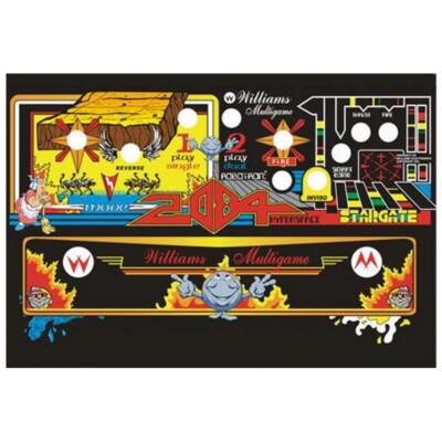 Multi Williams Arcade Control Panel Overlay CPO Textured Laminate ...