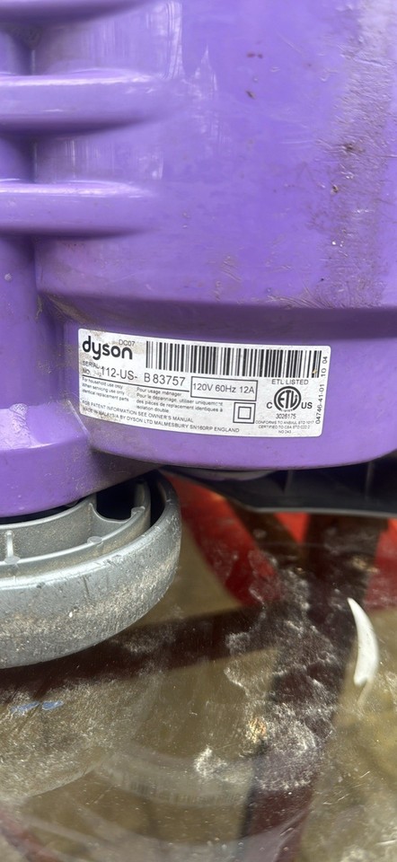 Dyson DC07 All Floors Upright Vacuum Purple Root Cyclone with ...