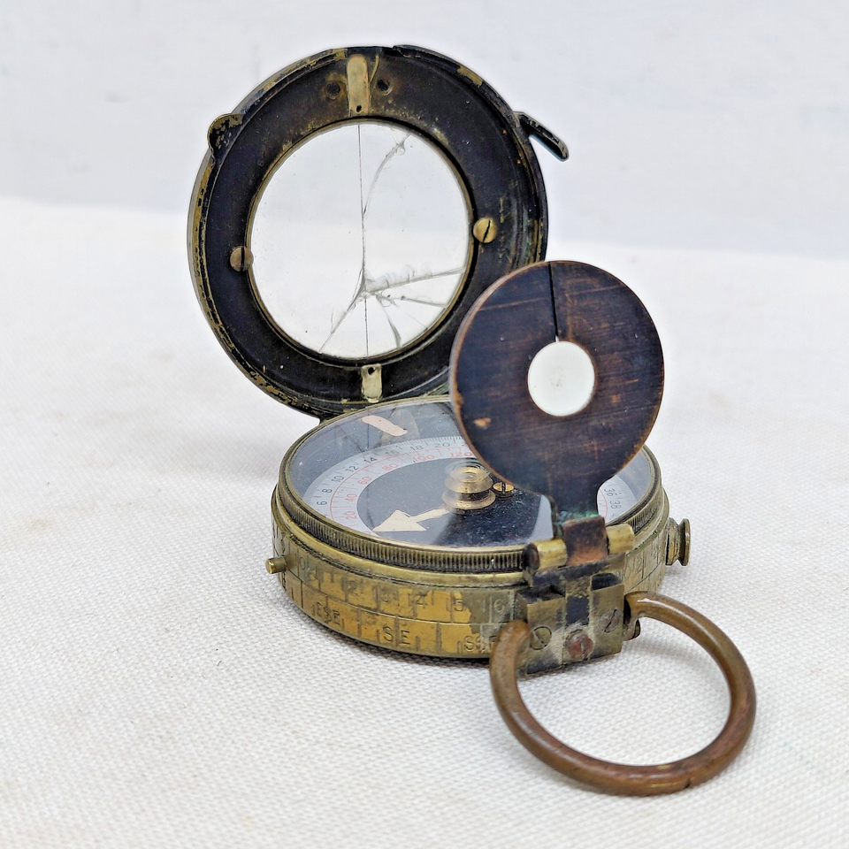 WW1 Era US Engineer Corps C-E 1918 Military Compass Solid Brass No ...
