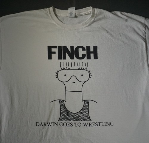 Finch Shirt Adult 2XL Darwin Goes To Wrestling Milo Flip Band Tee | eBay