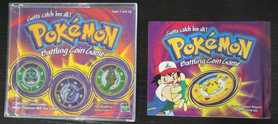 1999 Pokémon Battling Coin Game | Bulbasaur Dratini Metapod | HASBRO ...