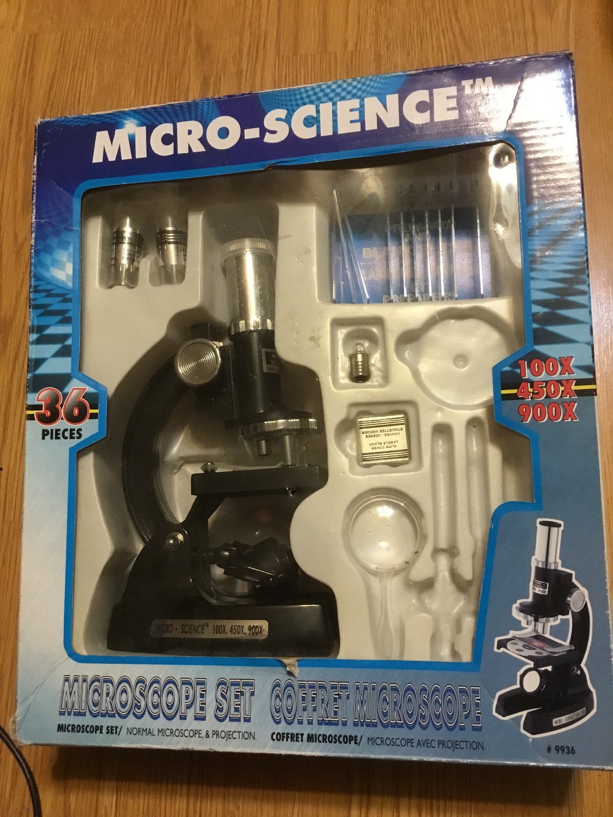 Micro-Science Child's Microscope Set #9936 Vintage | eBay