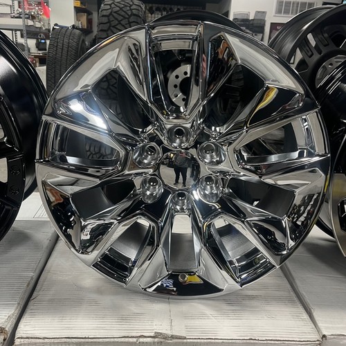 4 New 20” chrome 2023 Chevy Silverado RST OE replica wheels Tahoe ...