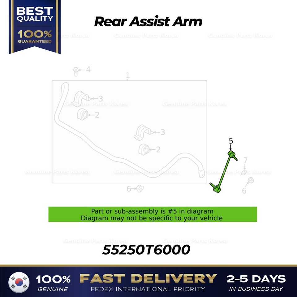 ⭐Genuine⭐ Rear Assist Arm 55250T6000 for Hyundai Genesis GV80 | eBay