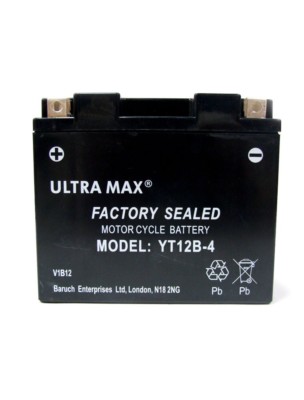 ULTRAMAX YT12B-BS YT12-B4 Motorcycle Battery CT12B-4 | eBay UK