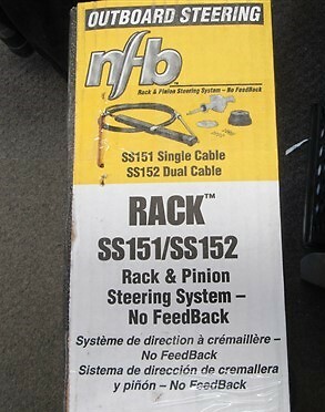 TELEFLEX NFB BACK MOUNT RACK & PINION STEERING CABLE SYSTEM SS15110 ...