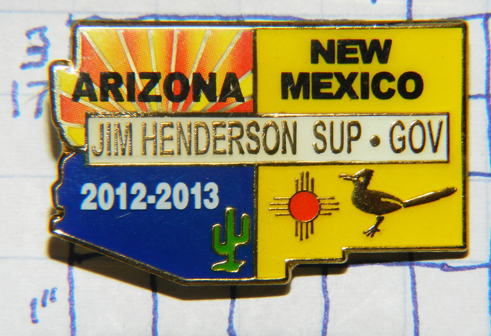 ARIZONA NEW MEXICO 2012-13 MOOSE LODGE SOUVENIR METAL HAT LAPEL PIN | eBay