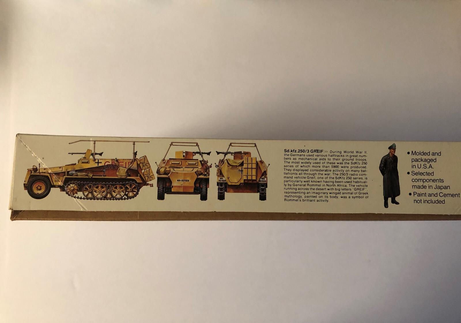 Tamiya 1:35 Scale German Sd.kfz.250/3 Greif Rommel's Halftrack With 12 ...