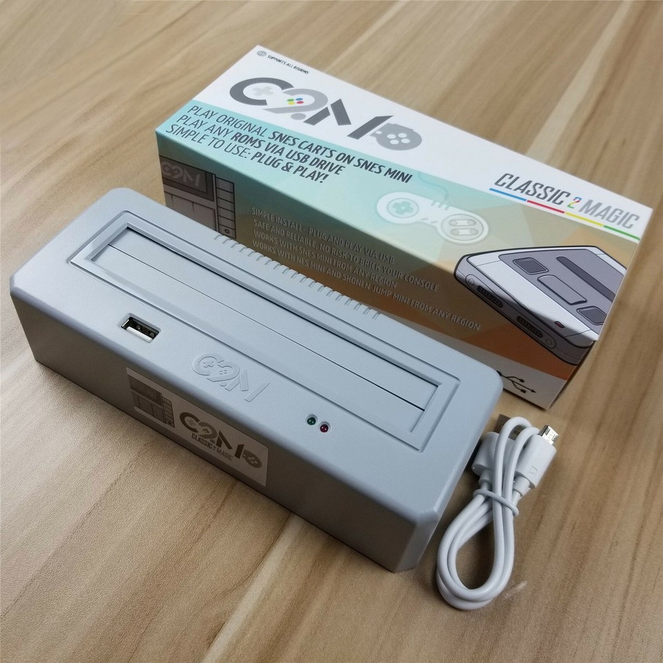 Classic 2 Magic For C2M SNES/NES Carts Drive works Classic Any ROMS VIA ...
