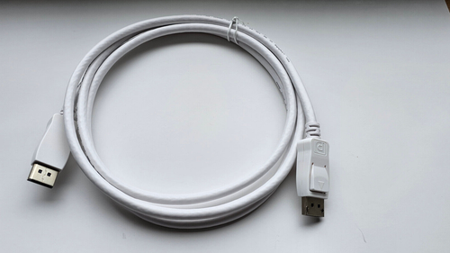 Hotron DisplayPort-Kabel DP V1.2 E246588 Stecker auf Stecker 1,8 m weiß ...