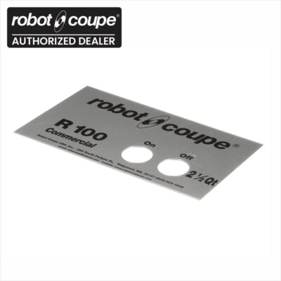 Robot Coupe 400541 R100 Food Processor Front Data Plate Genuine | eBay