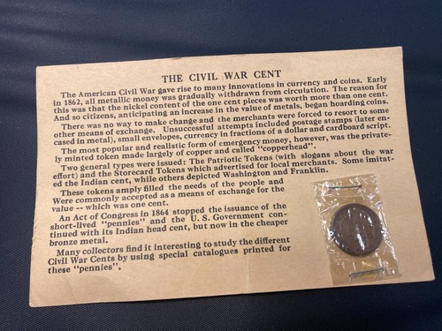 Patriotic CIVIL WAR TOKEN Indian Princess Head "OUR ARMY" CWT w ...