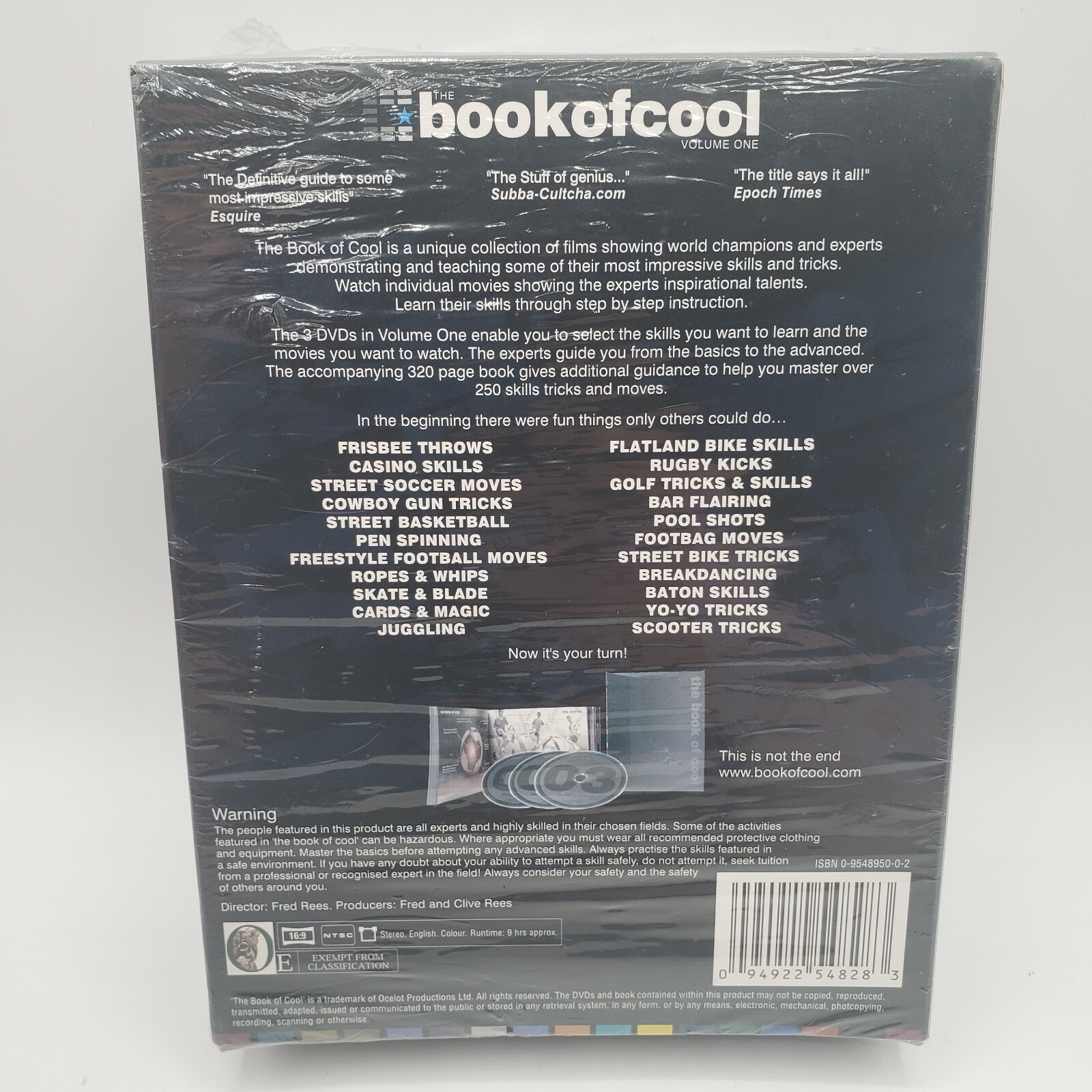 The BOOK of COOL VOLUME ONE 3-Disc+ 320 Page Book Learn Skills and ...