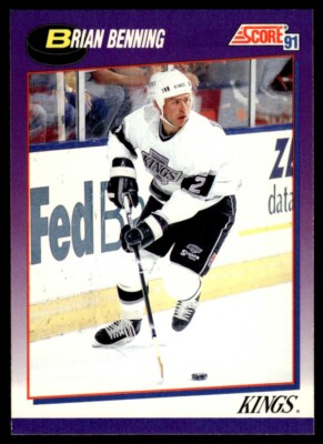 1991-92 Score American #186 Brian Benning Los Angeles Kings | eBay
