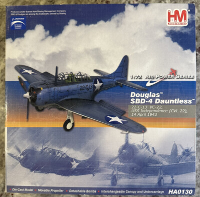 Hobby Master HA0130 Douglas SBD-4 Dauntless 1/72 scale USS Independence ...