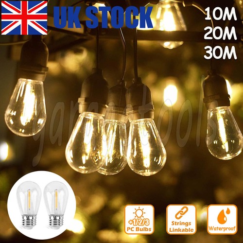 Heavy Duty Festoon E27 IP65 Waterproof LED Outdoor Garden String Lights ...