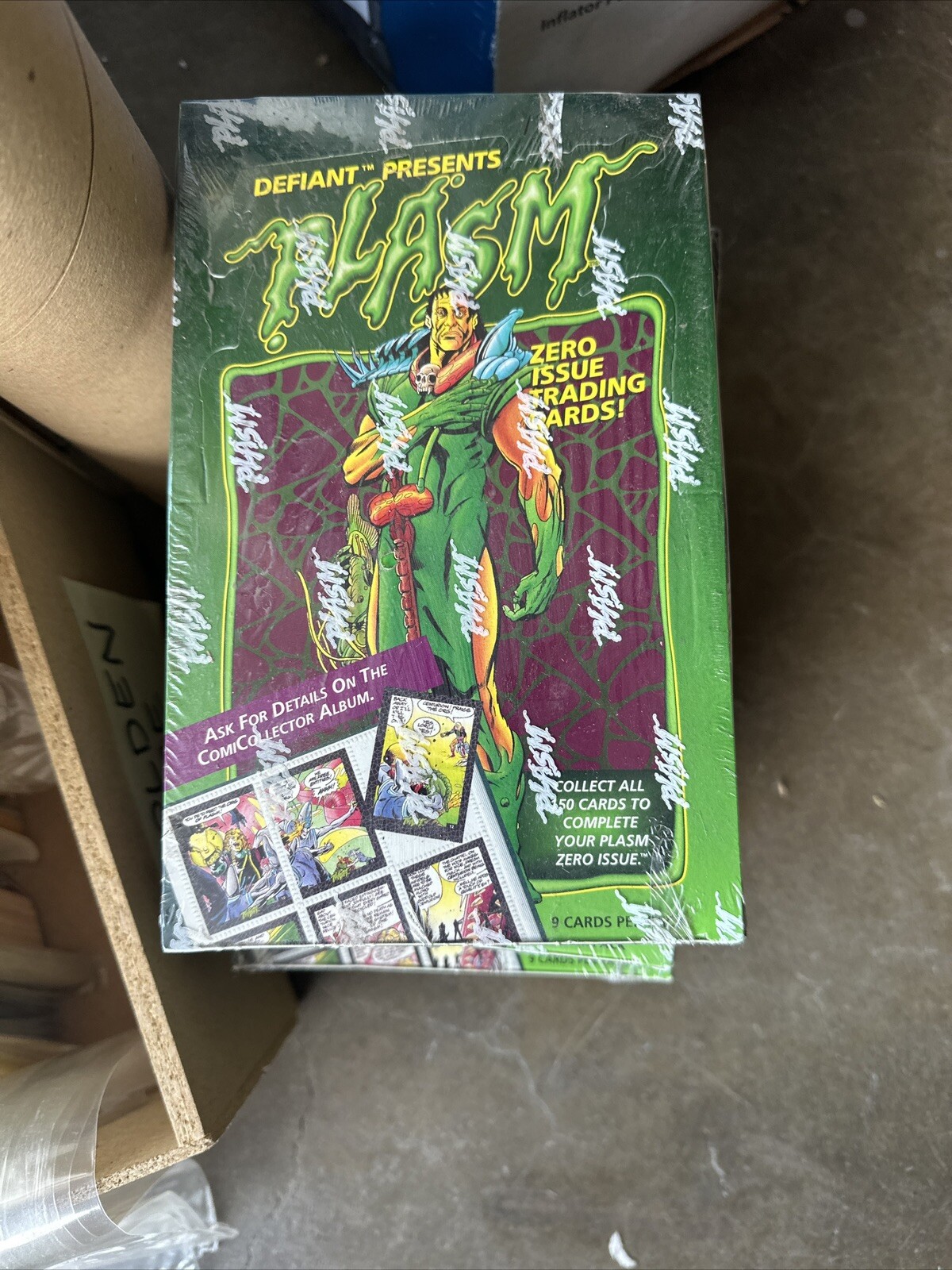 Lot of (5) Defiant 1993 PLASM Zero Issue Trading Cards FACTORY SEALED ...