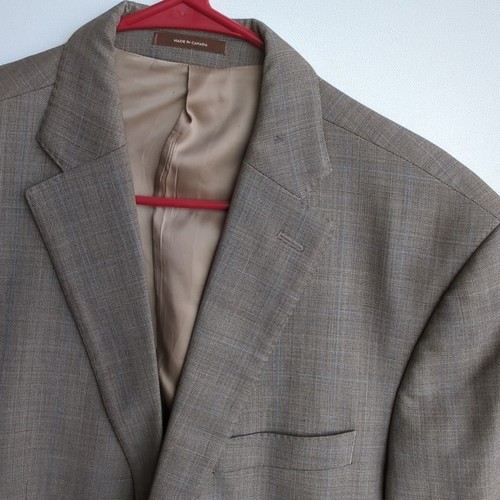 PETER MILLAR Vtg Beige Windowpane BLAZER SUIT COAT JACKET Men's 42R | eBay